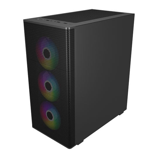FSP M220 Tempered Glass Mid Tower PC Gaming Case with 4x 120mm ARGB ...