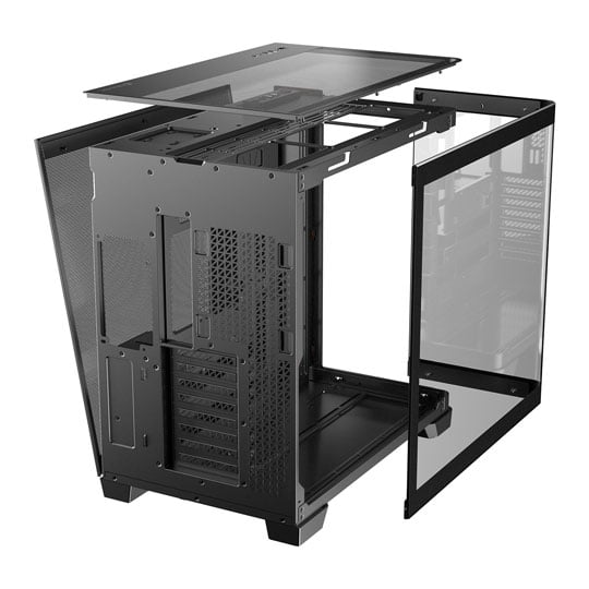 Antec C8 Curve Wood Full Tower Tempered Glass PC Gaming Case Black ...