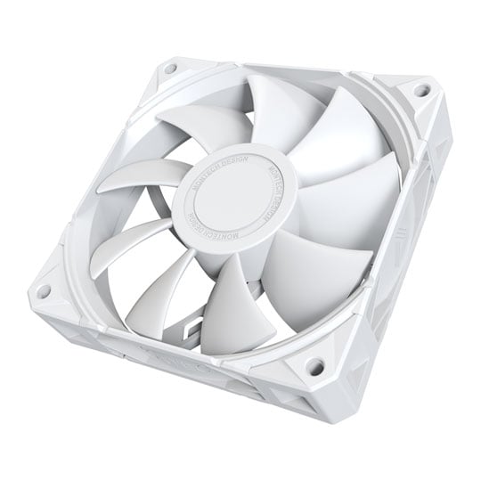 Montech E28 PWM 120mm White Fans - 3 Pack w/ Fan Hub LN160479 - E28 PWM ...