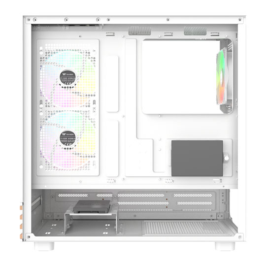 Thermaltake View 270 Plus WS ARGB Mid Tower Tempered Glass PC Gaming Case Snow White LN161501 ...