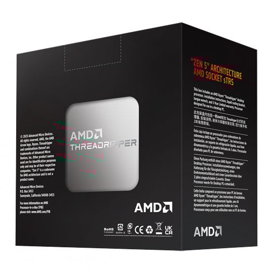 AMD Ryzen Threadripper 9970X 32 Core TR5 CPU/Processor LN161541 - 100 ...