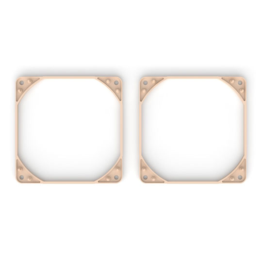 Noctua Inlet Side Spacers for 120mm Noctua Fans (Beige/Brown) LN161848 ...