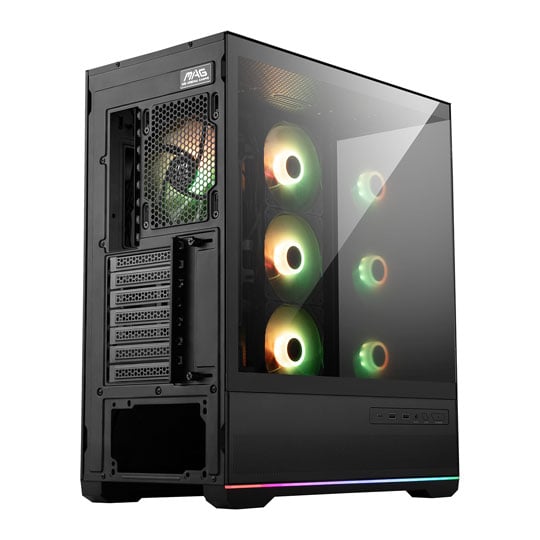 MSI MAG PANO 110R PZ Mid-Tower Tempered Glass Black PC Gaming Case ...