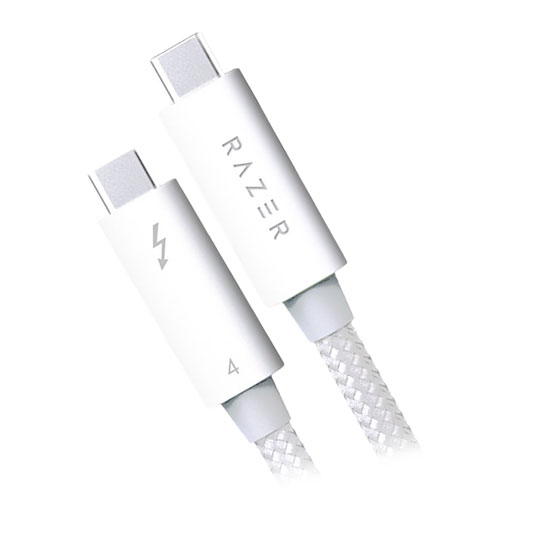 Razer 40Gb/s Thunderbolt 4 Cable 2m White LN164029 - RC21-01870200-R3M1 ...