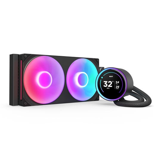 Open Box NZXT Kraken Elite 280 RGB Black AIO CPU Hydro-Cooler with LCD ...