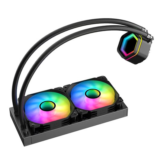 Powercool Edge ARGB 240mm Black All-In-One Intel / AMD CPU Liquid ...