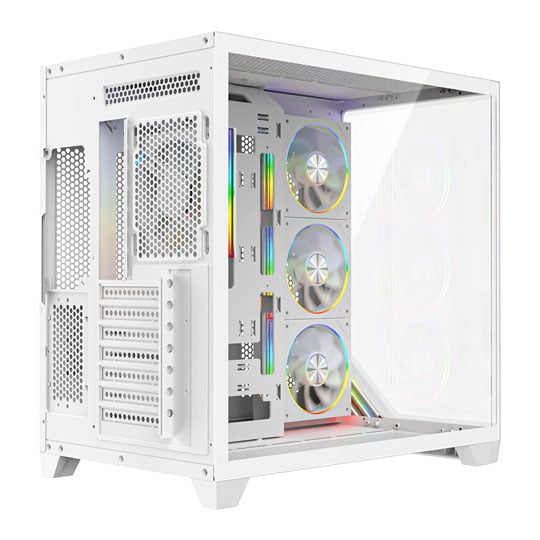 Powercool Venus White Tempered Glass Mid Tower Gaming Case LN165634 ...
