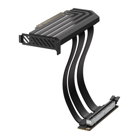 HYTE PCIe 5.0 Hyper Riser (x16) GPU Riser Cable 200mm Pitch Black ...