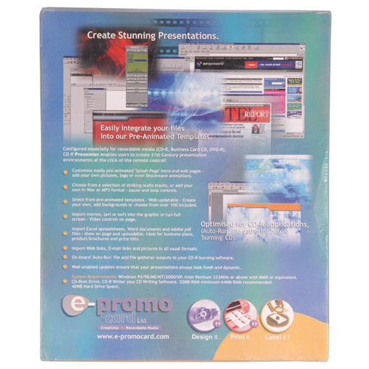 E Promo Card CD Presenter System Software LN4596 | SCAN UK