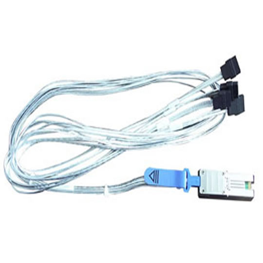 Highpoint External Mini-SAS to 4 SATA Cable 1M/(SFF-8088 to SATA ...