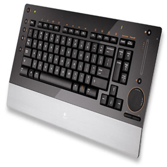 Logitech Dinovo Edge Wireless Keyboard Bluetooth & USB 2.0 LN18399 ...