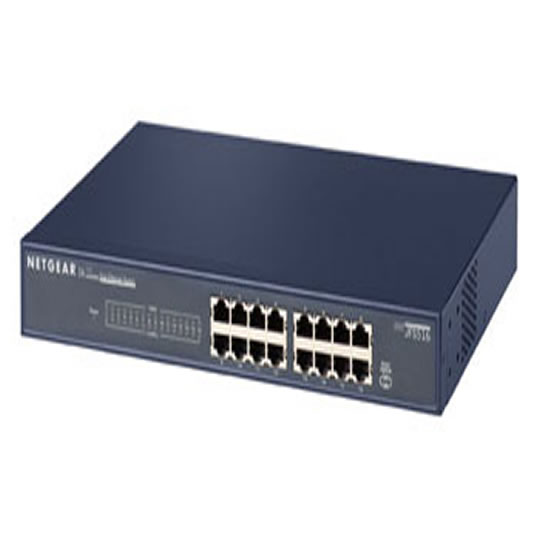 Netgear 16 Port JFS516UK Switch 10/100 ProSafe Unmanaged Switch LN22355 ...