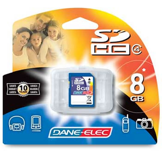 8GB Dane-Elec Secure Digital High Capacity (SDHC) LN24415 - DA-SD-8192 ...
